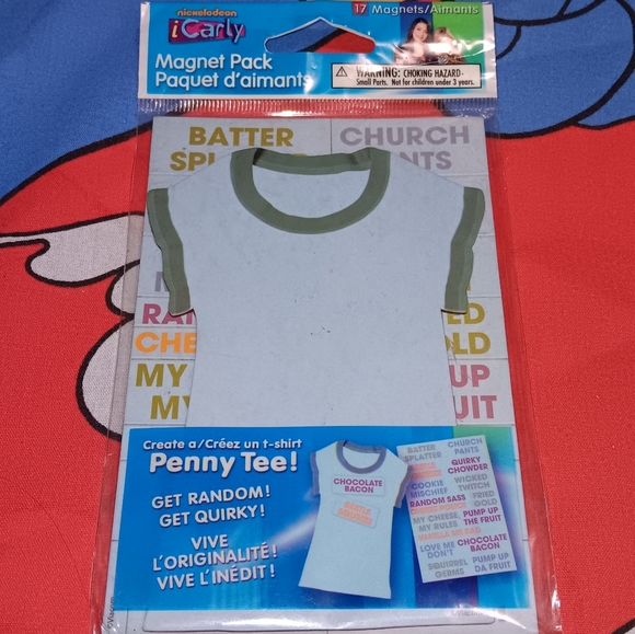 Nickelodeon | Other | New 21 Icarly Penny Tee Shirt 17 Magnet Pack Set ...